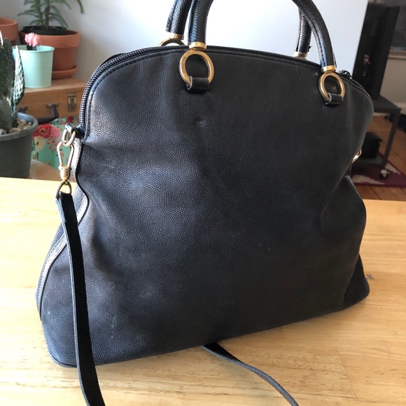 goldpfeil | Bags | Black Leather Goldpfeil Handbag Made In Germany ...